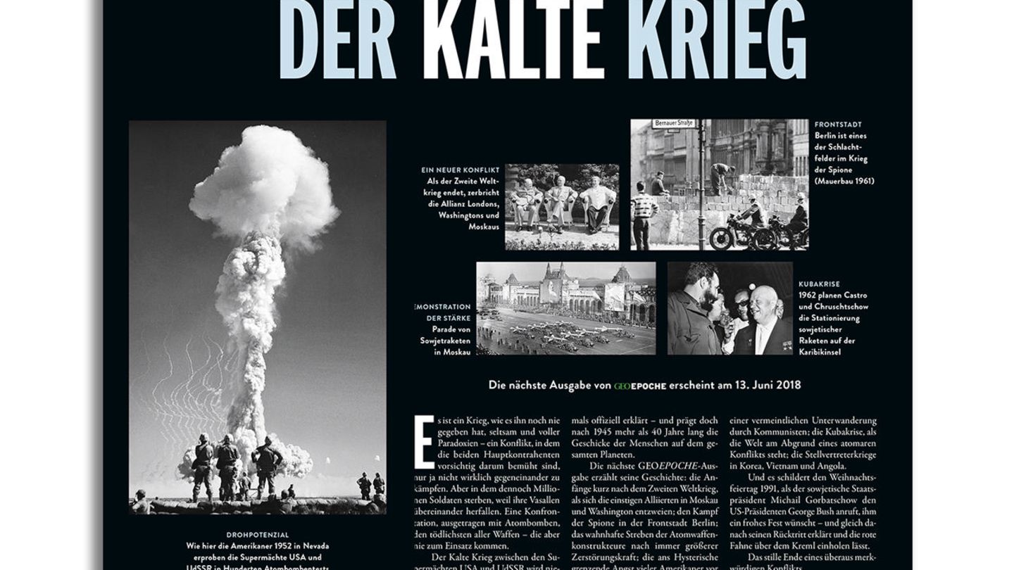 GEO EPOCHE Nr. 90: Vorschau: Der kalte Krieg - [GEO]