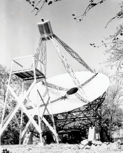 1937: Erstes Radioteleskop, gebaut von Grote Reber in den USA - [GEO]