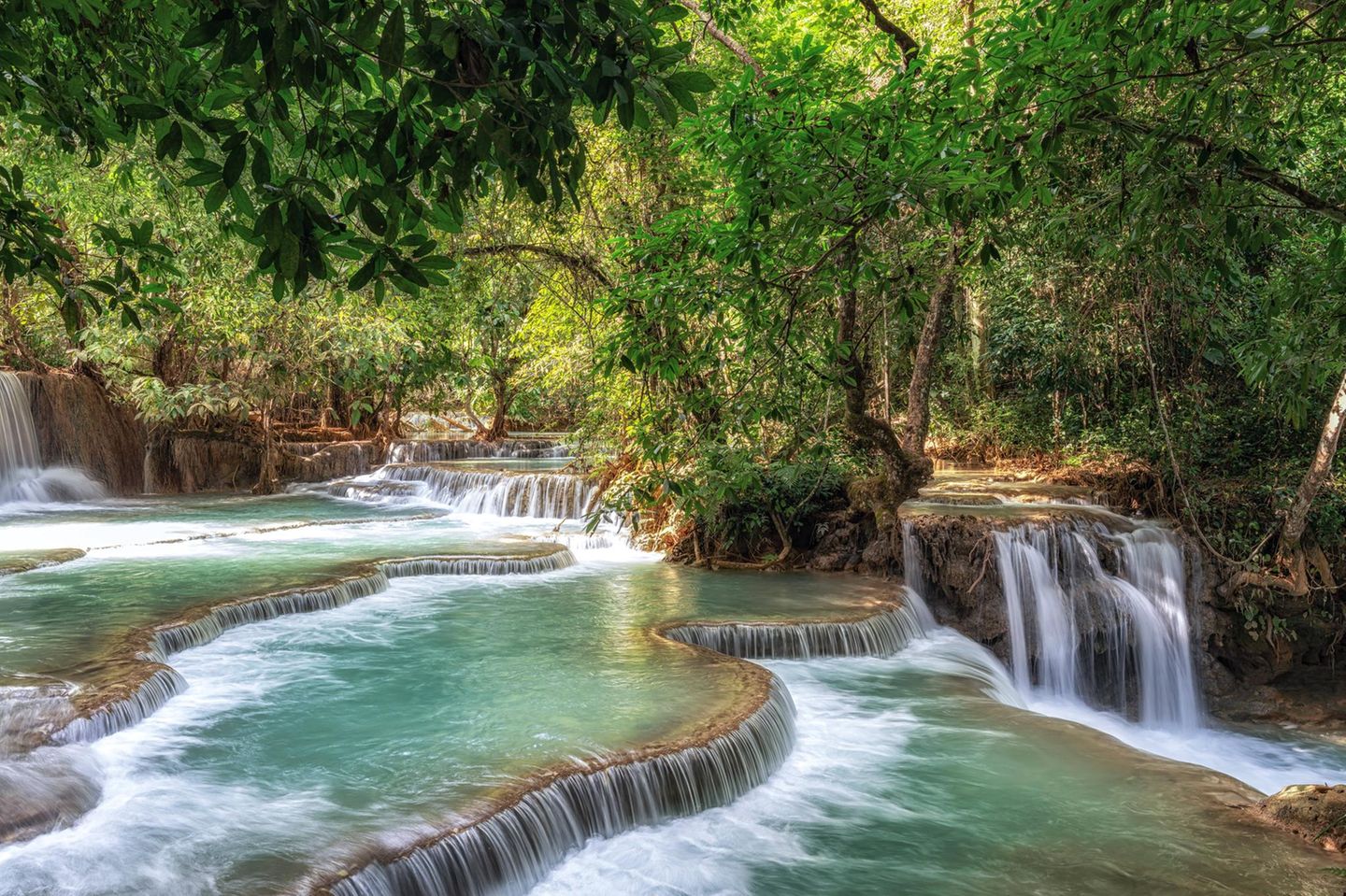 Kuang Si Wasserfall, Luang Prabang, Laos - [GEO]